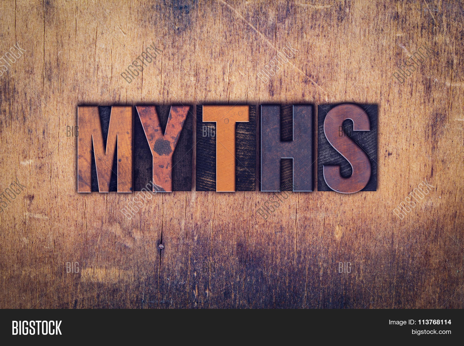Myths Concept Wooden Image & Photo (Free Trial) | Bigstock