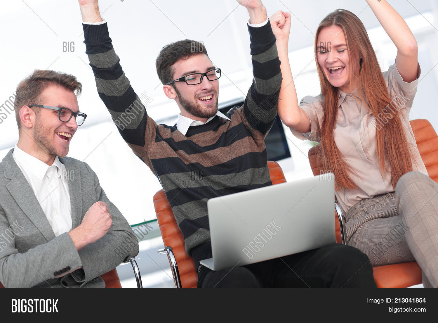 Three Excited Image & Photo (Free Trial) | Bigstock