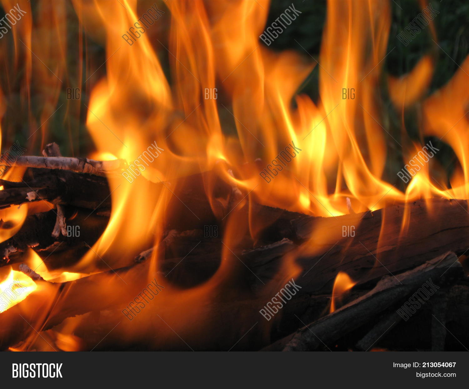 Bonfire. Burning Image & Photo (Free Trial) | Bigstock
