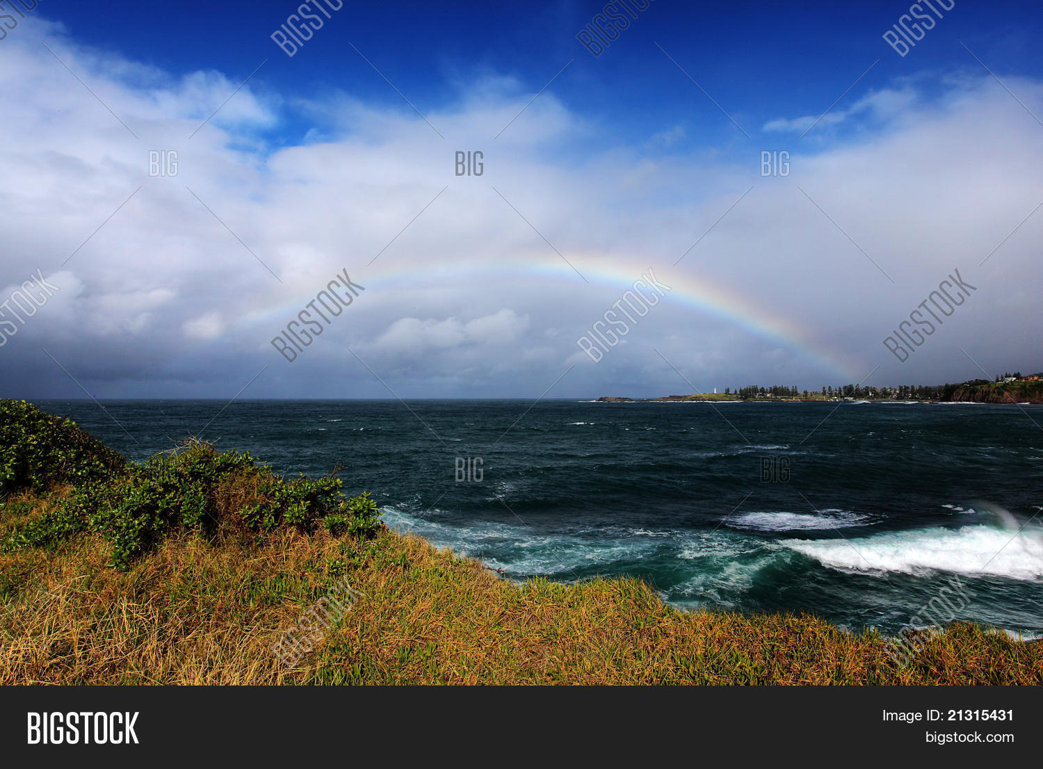 Rainbow Over Ocean Image & Photo (Free Trial) | Bigstock