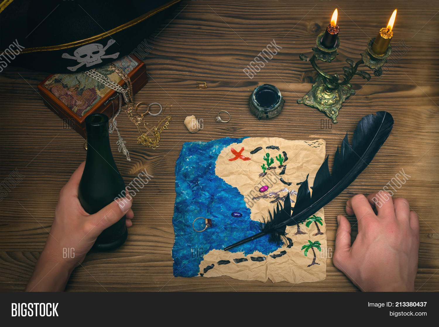 Crumpled Treasure Map Image & Photo (Free Trial) | Bigstock