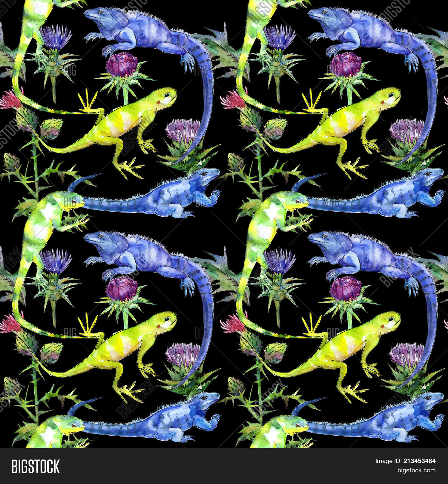 Exotic Iguana Pattern Image & Photo (Free Trial) | Bigstock