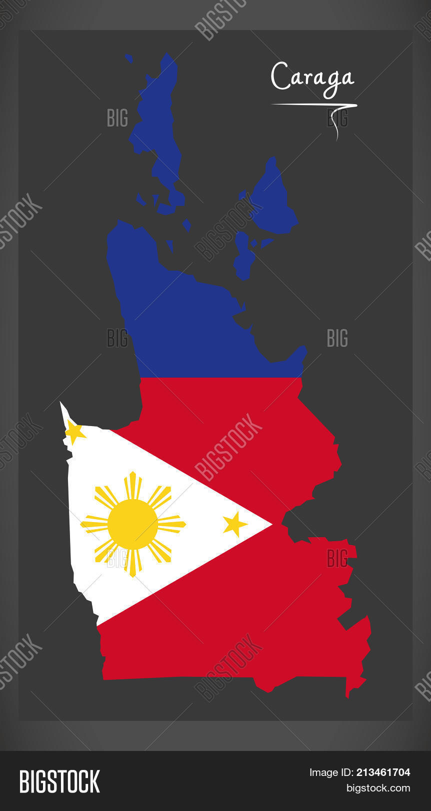 Imagen y foto Caraga Map (prueba gratis) | Bigstock