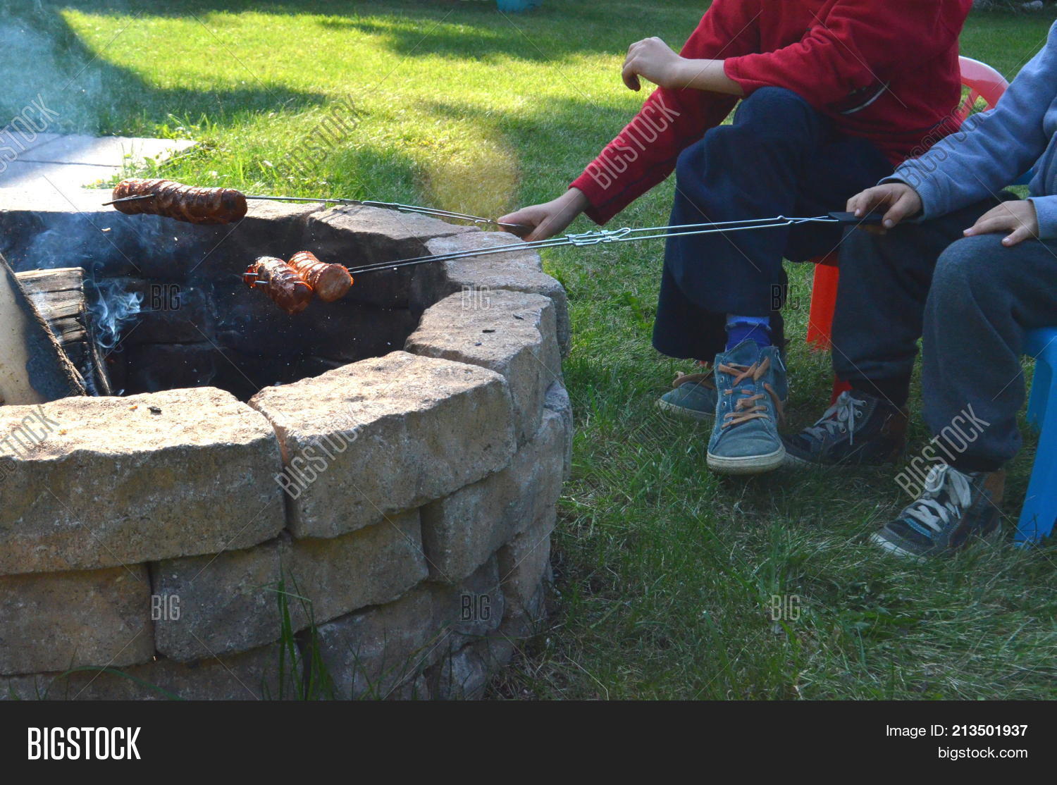 Two Boys Grilling Image & Photo (Free Trial) | Bigstock