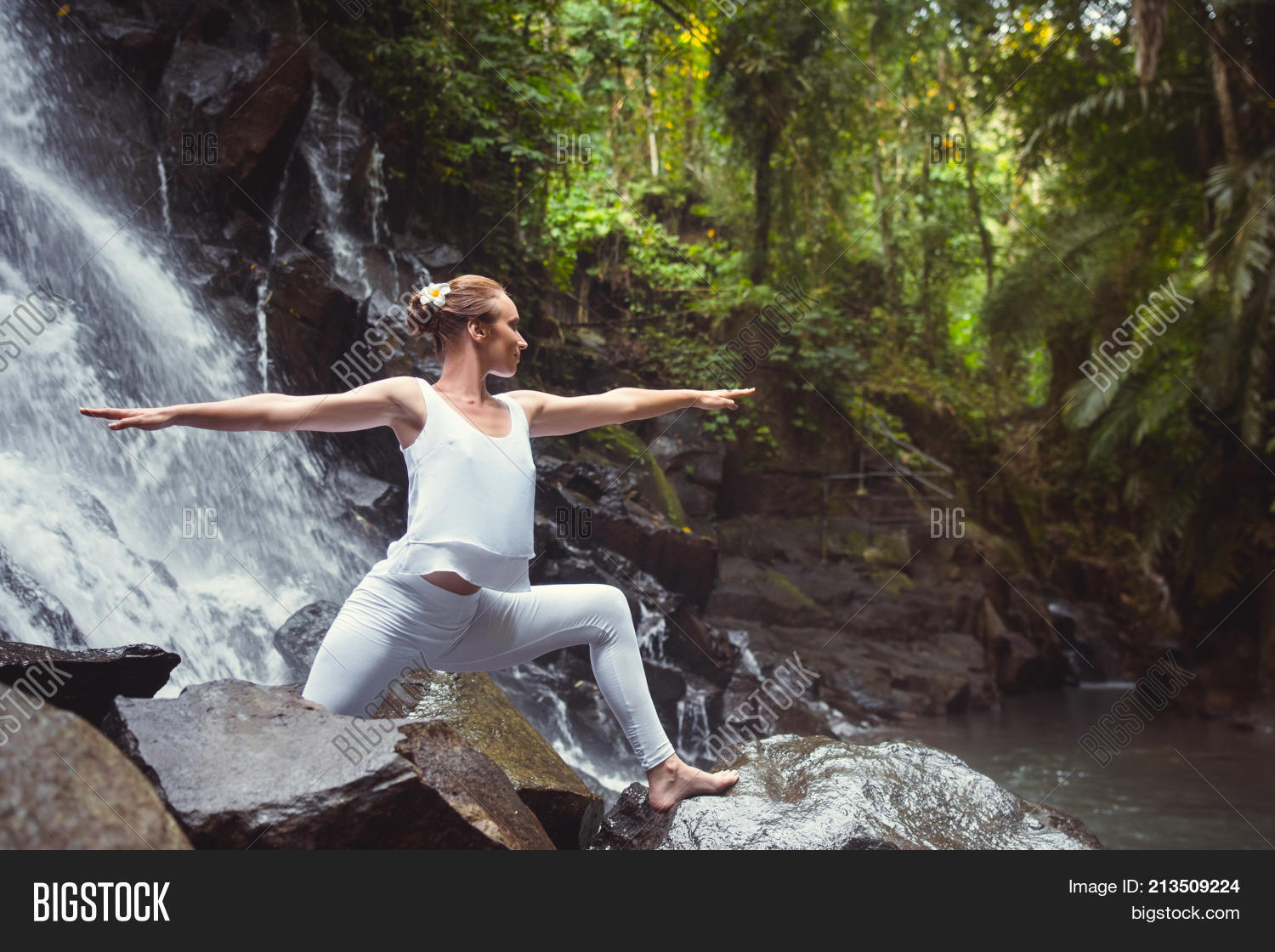 Young Girl Waterfall Image & Photo (Free Trial) | Bigstock