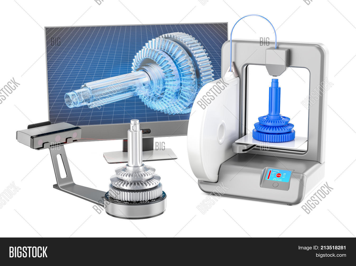 3d Scanner 3d Printer Image & Photo (Free Trial) | Bigstock