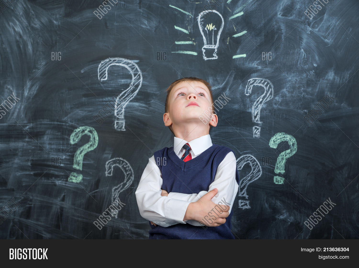 Boy Has Idea Drawn On Image & Photo (Free Trial) | Bigstock