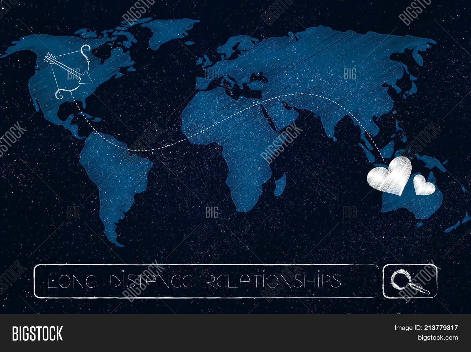 World Map Lovehearts Image & Photo (Free Trial) | Bigstock
