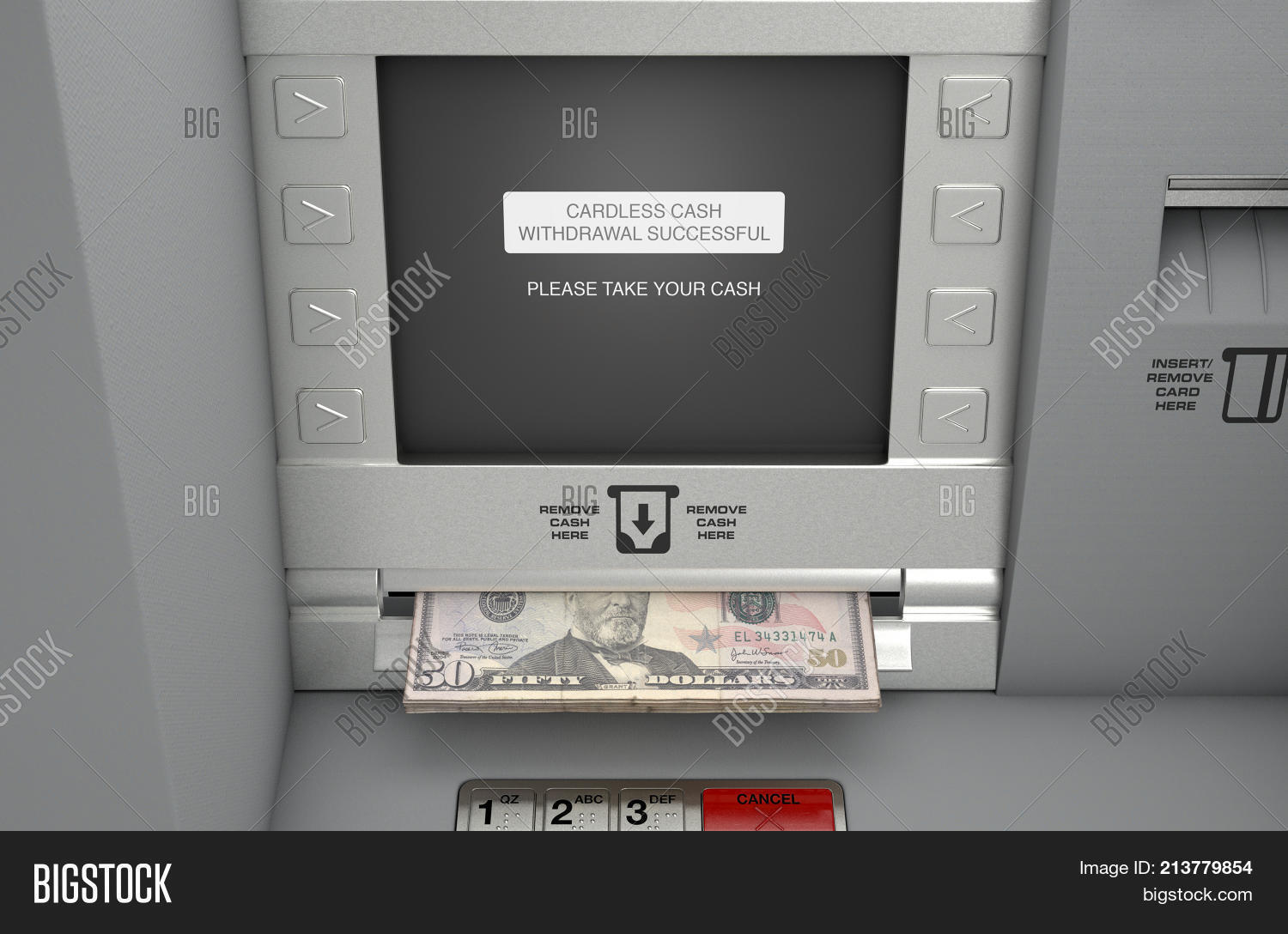 Atm Cardless Cash Image & Photo (Free Trial) | Bigstock