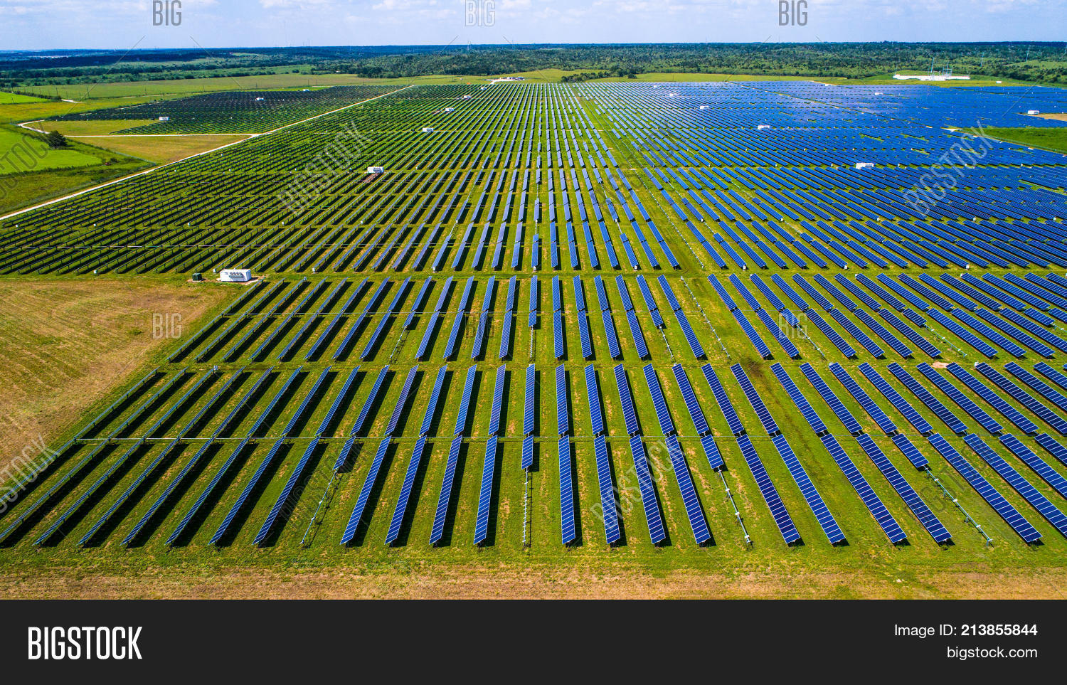 Huge Solar Panel Farm Image & Photo (Free Trial) | Bigstock