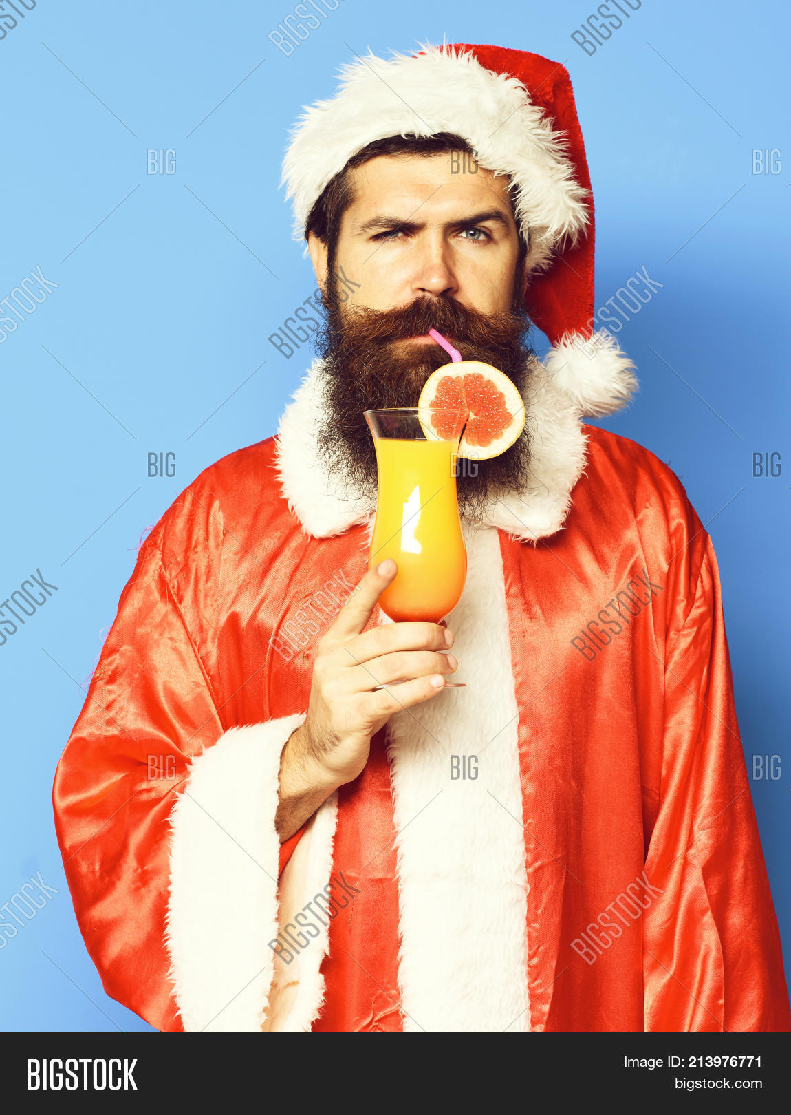 Serious Bearded Santa Image & Photo (Free Trial) | Bigstock