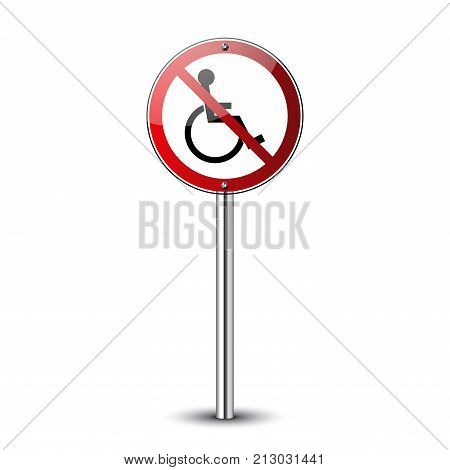 No Disabled Sign Vector & Photo (Free Trial) | Bigstock