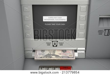 Atm Cardless Cash Image & Photo (Free Trial) | Bigstock
