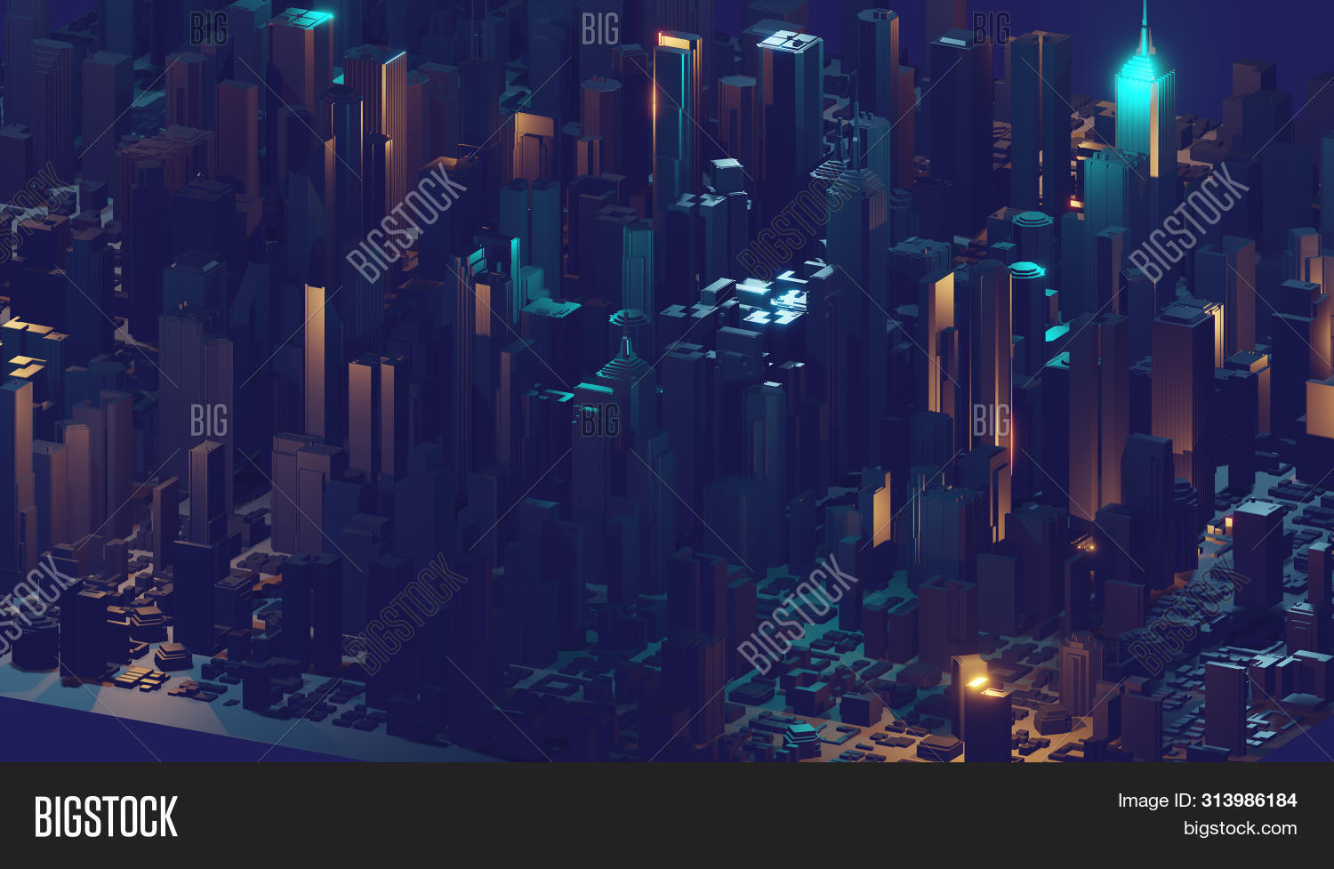 Digital Abstract City Image & Photo (Free Trial) | Bigstock