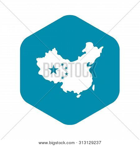 Map China Icon. Simple Image & Photo (Free Trial) | Bigstock