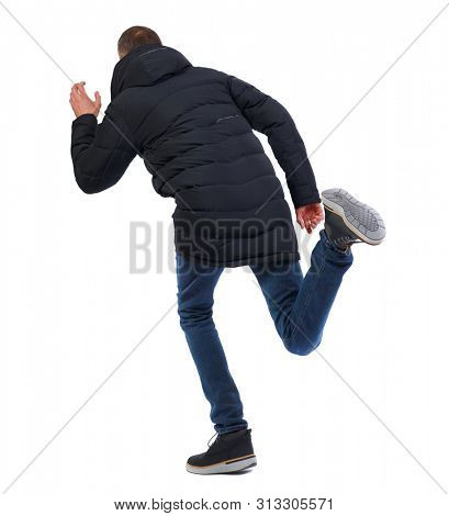 Back View Running Man Image & Photo (Free Trial) | Bigstock