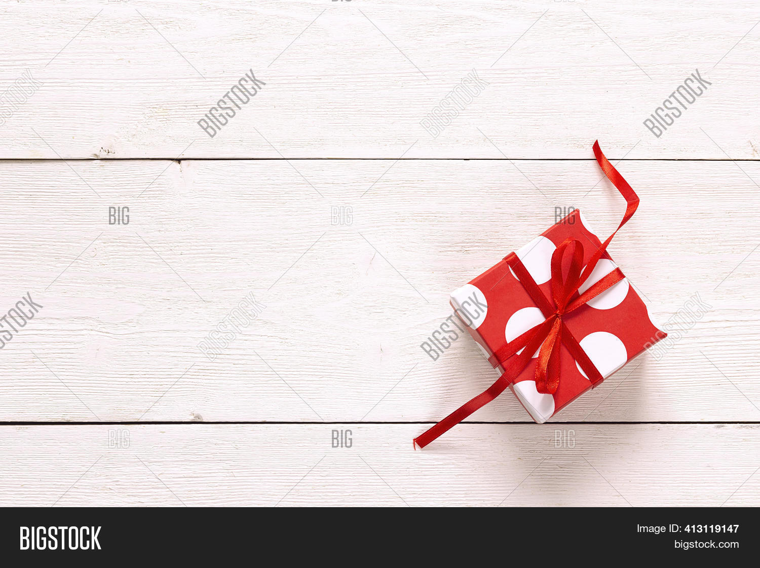 Red Gift Box On White Image & Photo (Free Trial) | Bigstock