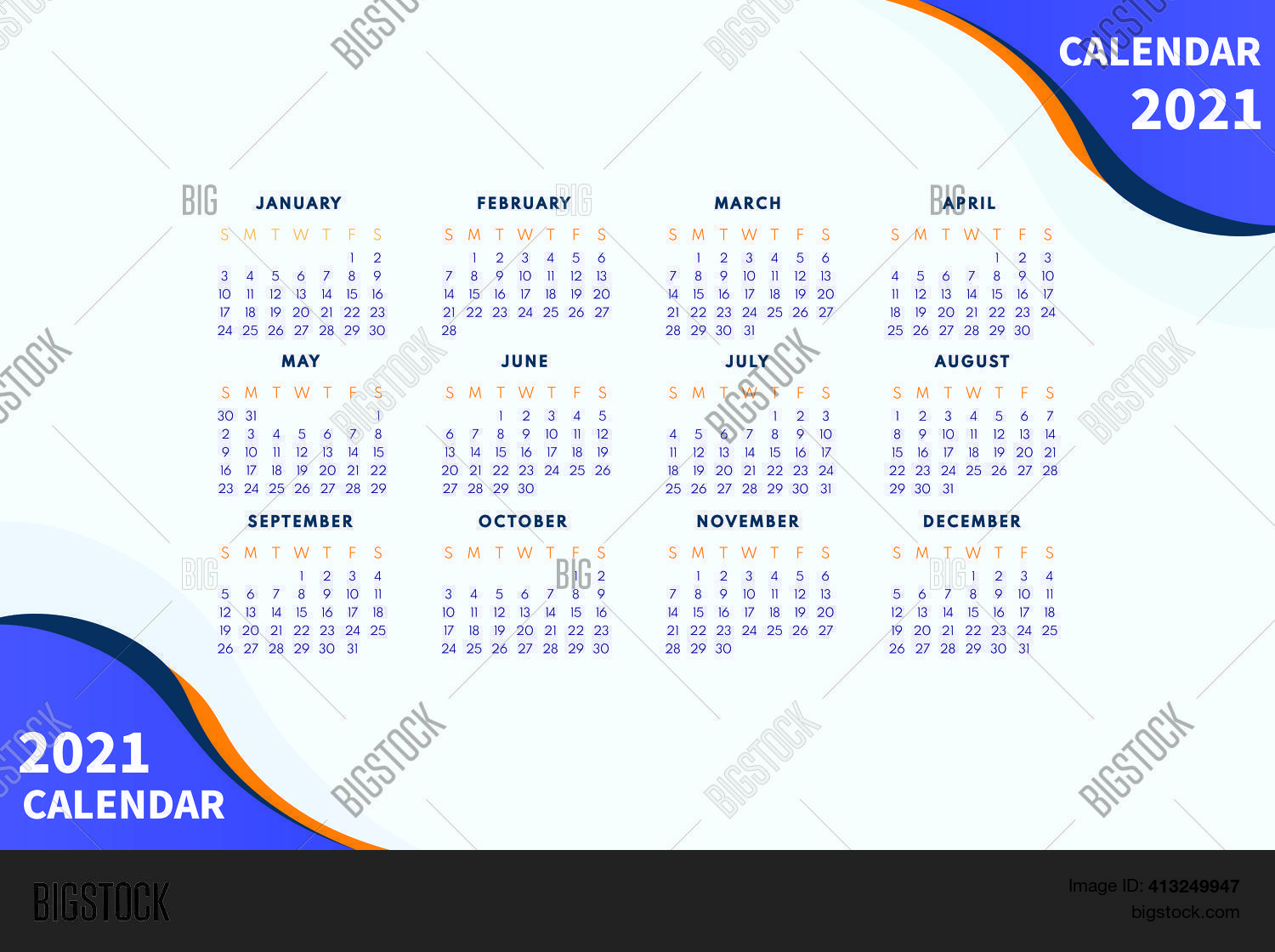 Abstract Calendar Vector & Photo (Free Trial) | Bigstock