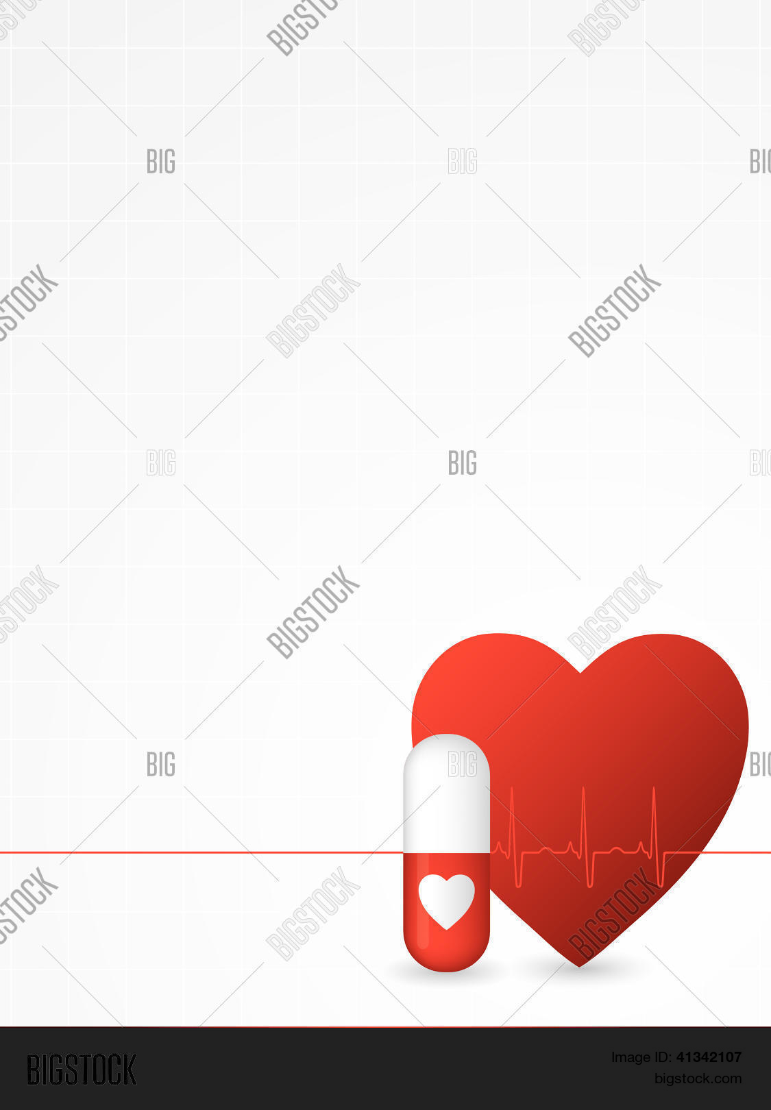 Ekg Poster Design Vector & Photo (Free Trial) | Bigstock
