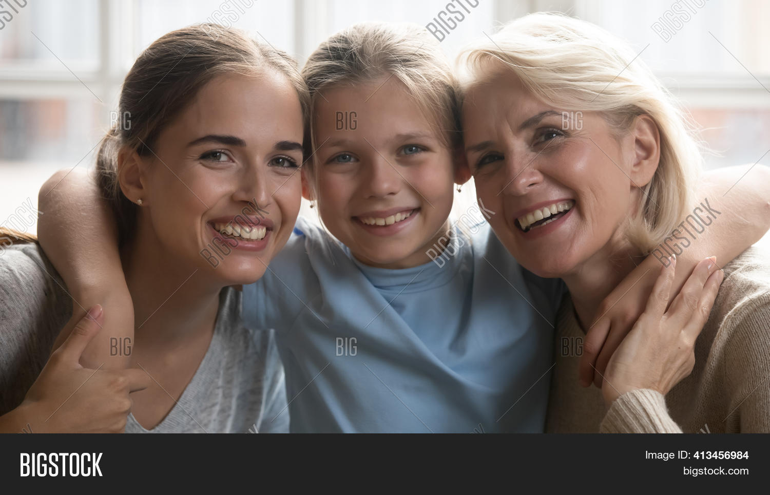 Portrait Smiling Three Image & Photo (Free Trial) | Bigstock
