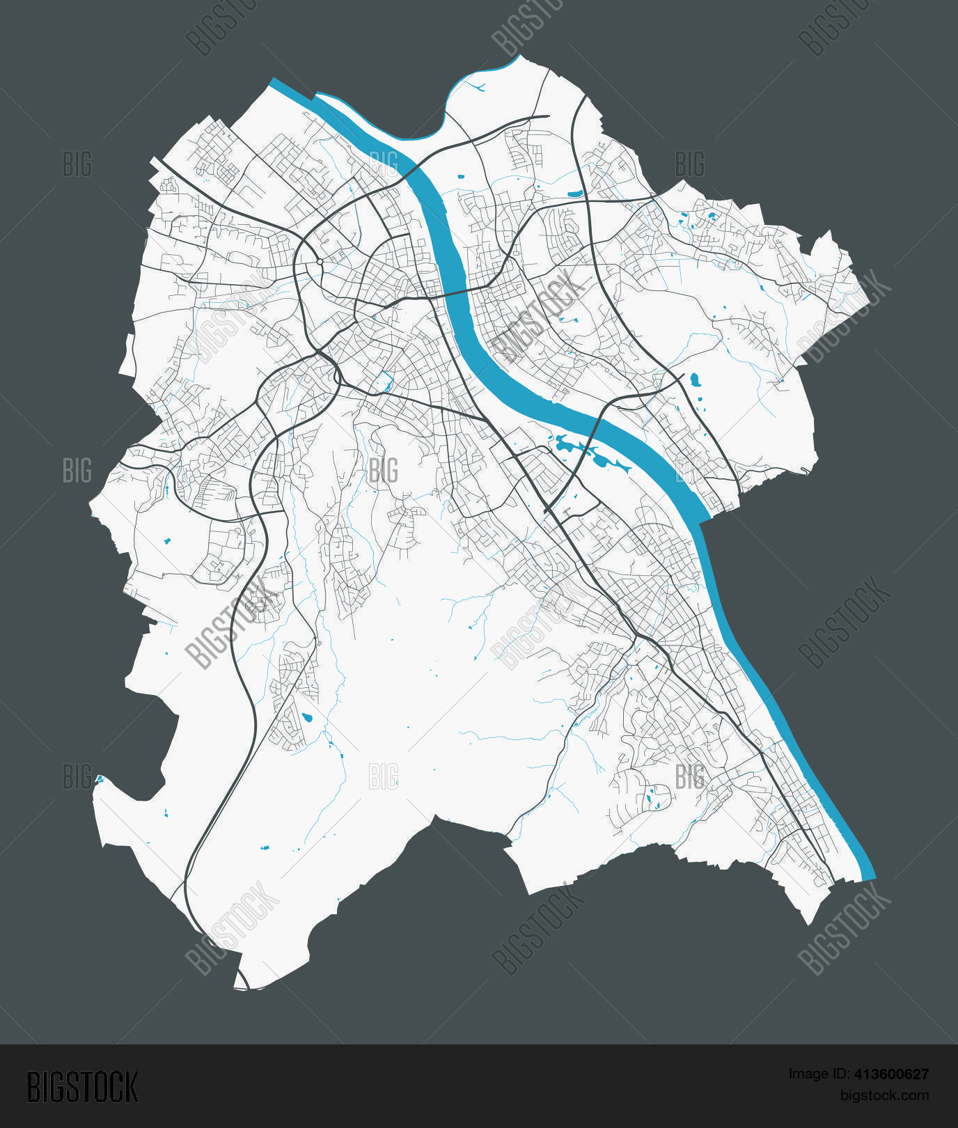 Bonn Map. Detailed Vector & Photo (Free Trial) | Bigstock
