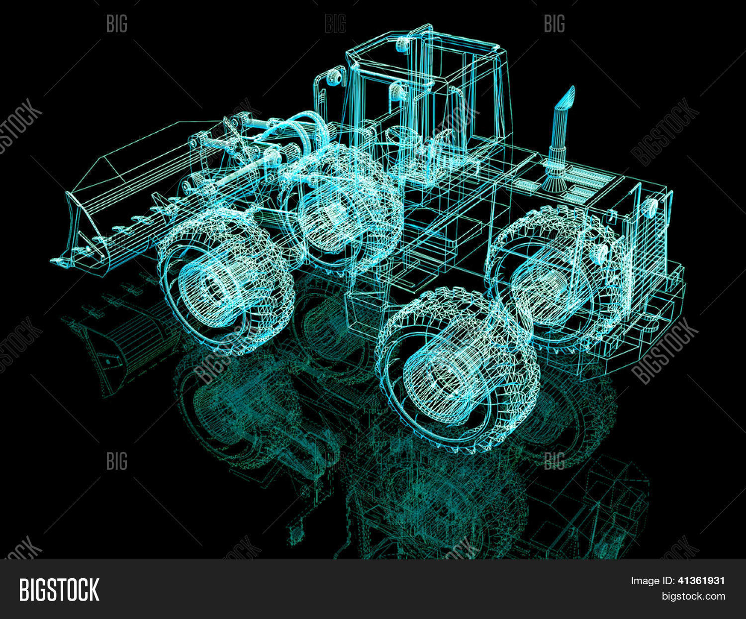 3d Model Bulldozer On Image & Photo (Free Trial) | Bigstock