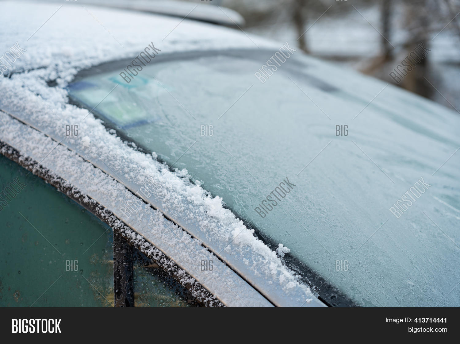 Frost On Car Window