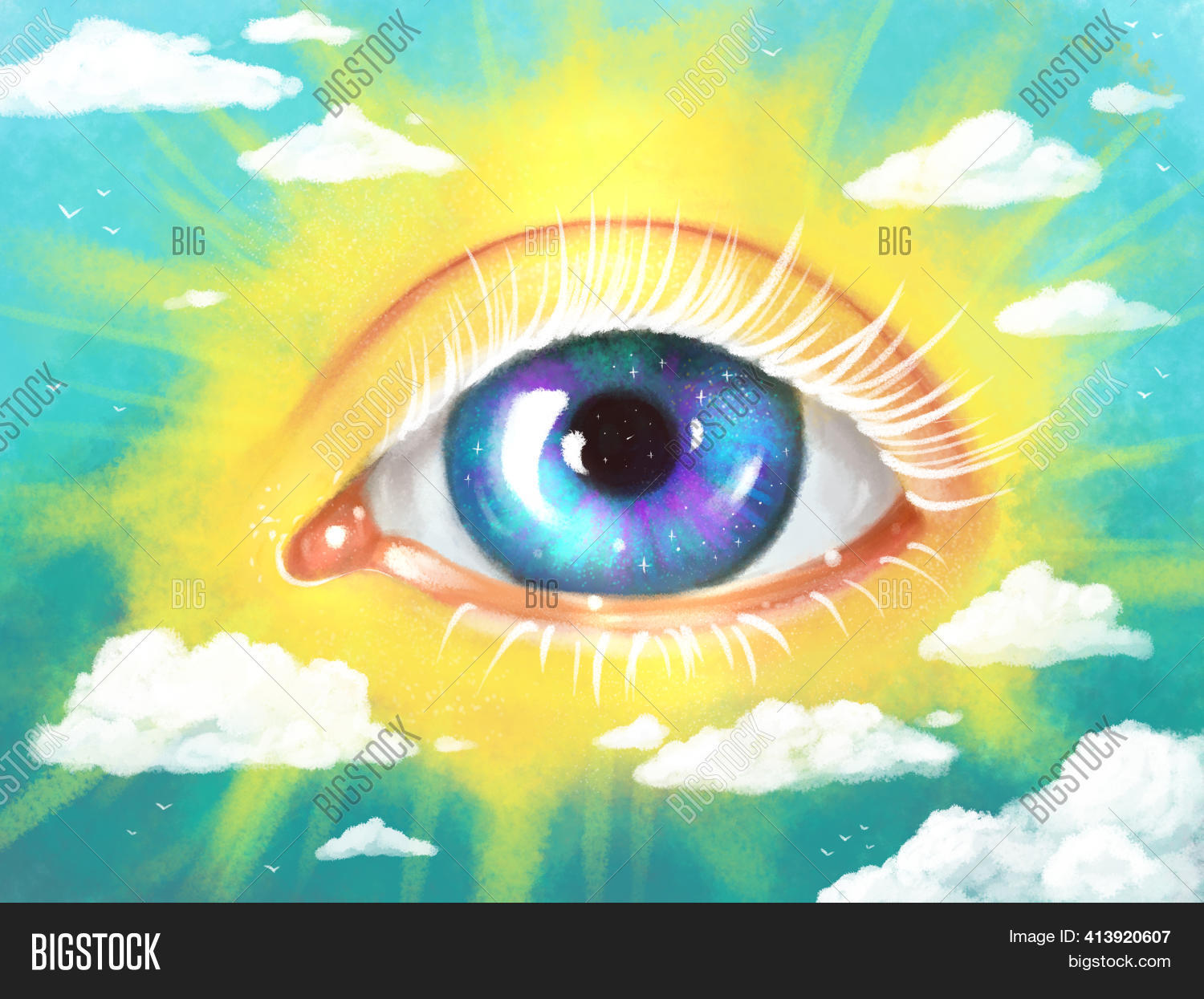 Bright Drawing Poster Image & Photo (Free Trial) | Bigstock