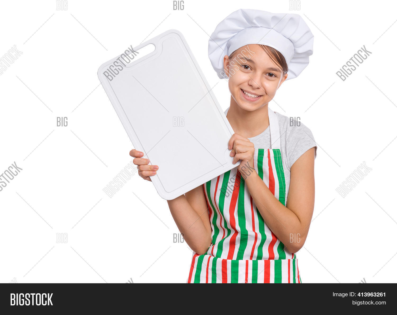 Cute Girl Chef Uniform Image & Photo (Free Trial) | Bigstock