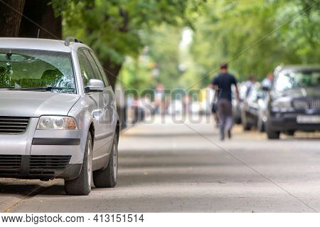 Car Parked Near Curb Image & Photo (Free Trial) | Bigstock