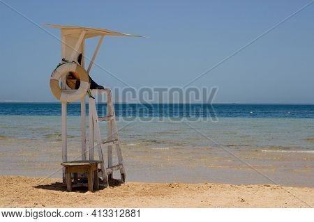 Baywatch Chair Wooden Image & Photo (Free Trial) | Bigstock