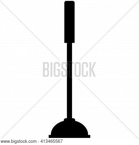 Plunger Icon On White Image & Photo (Free Trial) | Bigstock