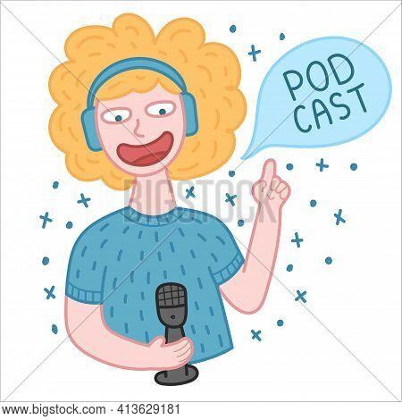 Podcaster Boy Vector & Photo (Free Trial) | Bigstock