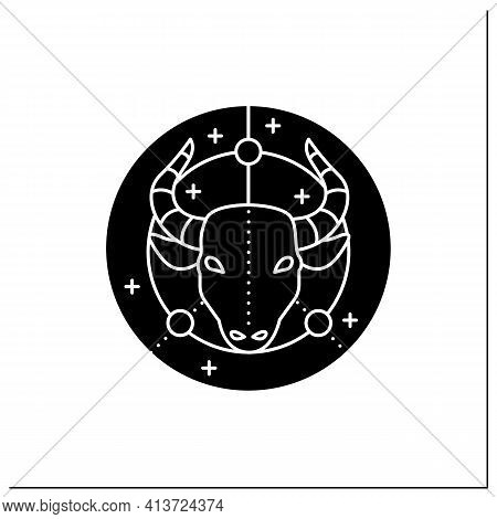 Taurus Glyph Icon. Vector & Photo (Free Trial) | Bigstock