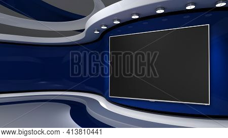 Tv Studio. Blue Image & Photo (Free Trial) | Bigstock