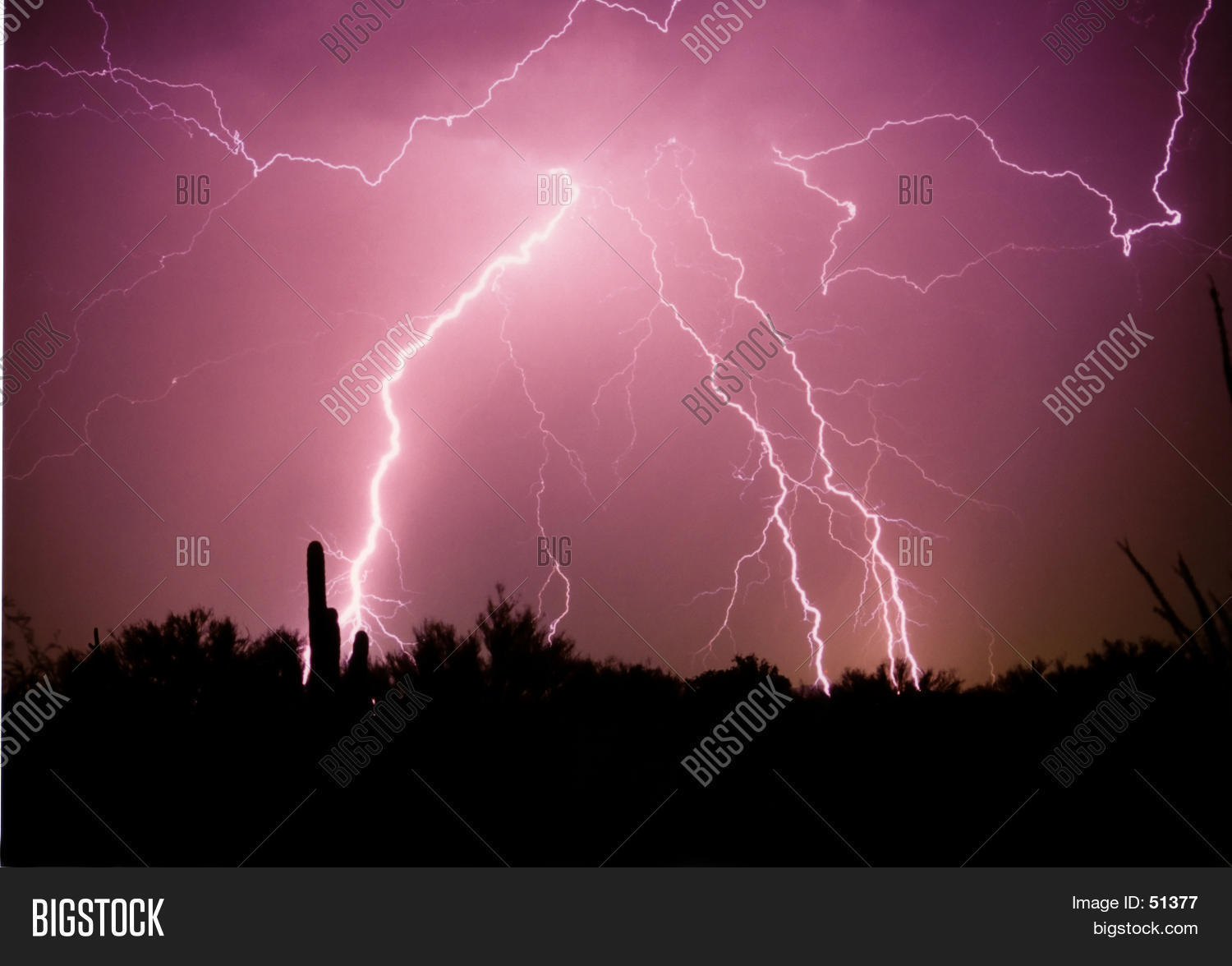 Desert Lightning Image & Photo (Free Trial) | Bigstock