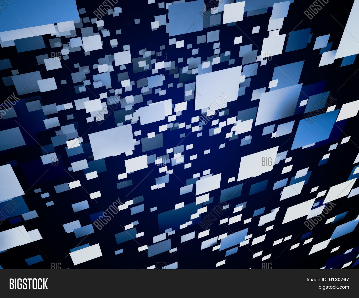 Blue Pixelated Image & Photo (Free Trial) | Bigstock