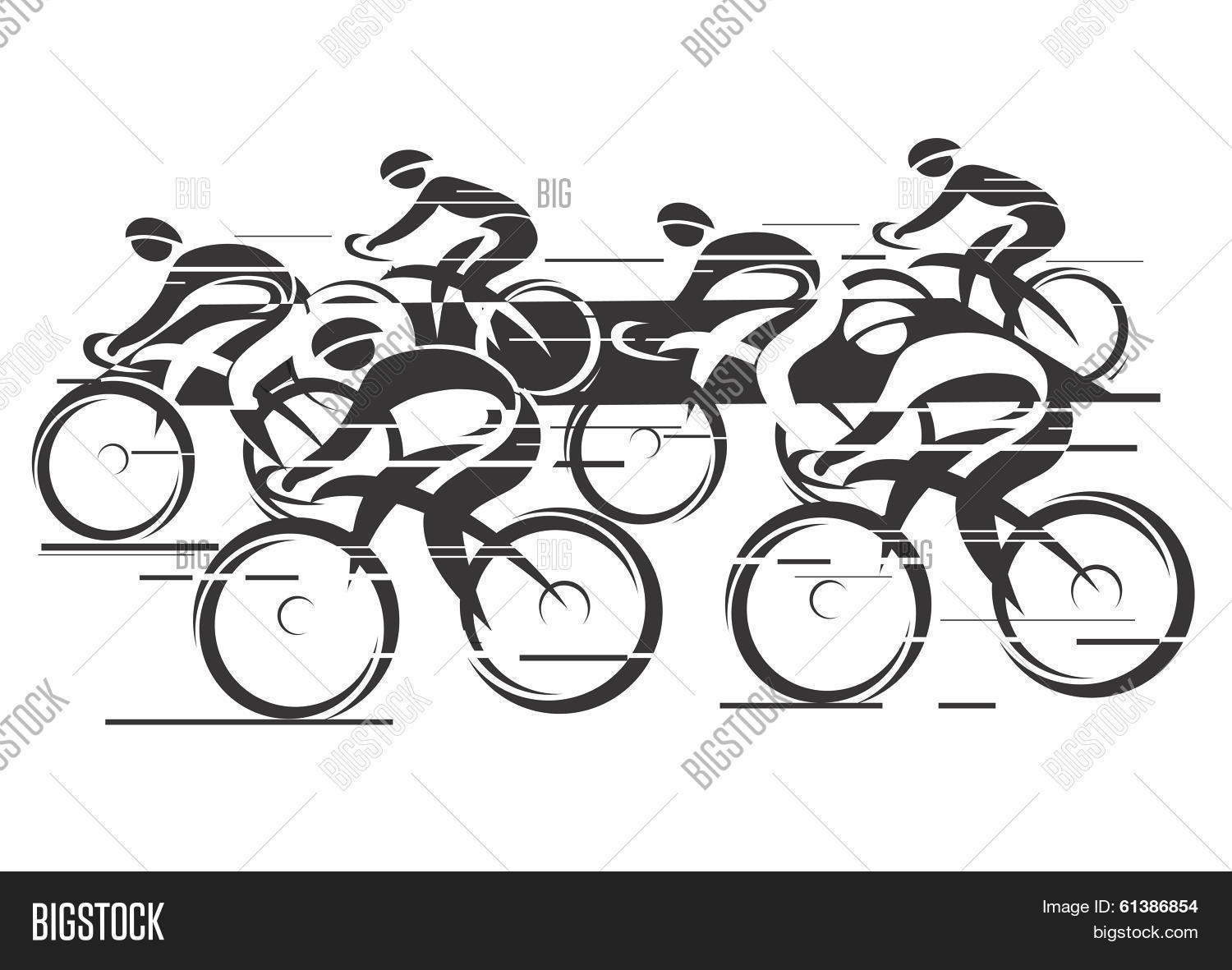 Cycle Race Vector & Photo (Free Trial) | Bigstock