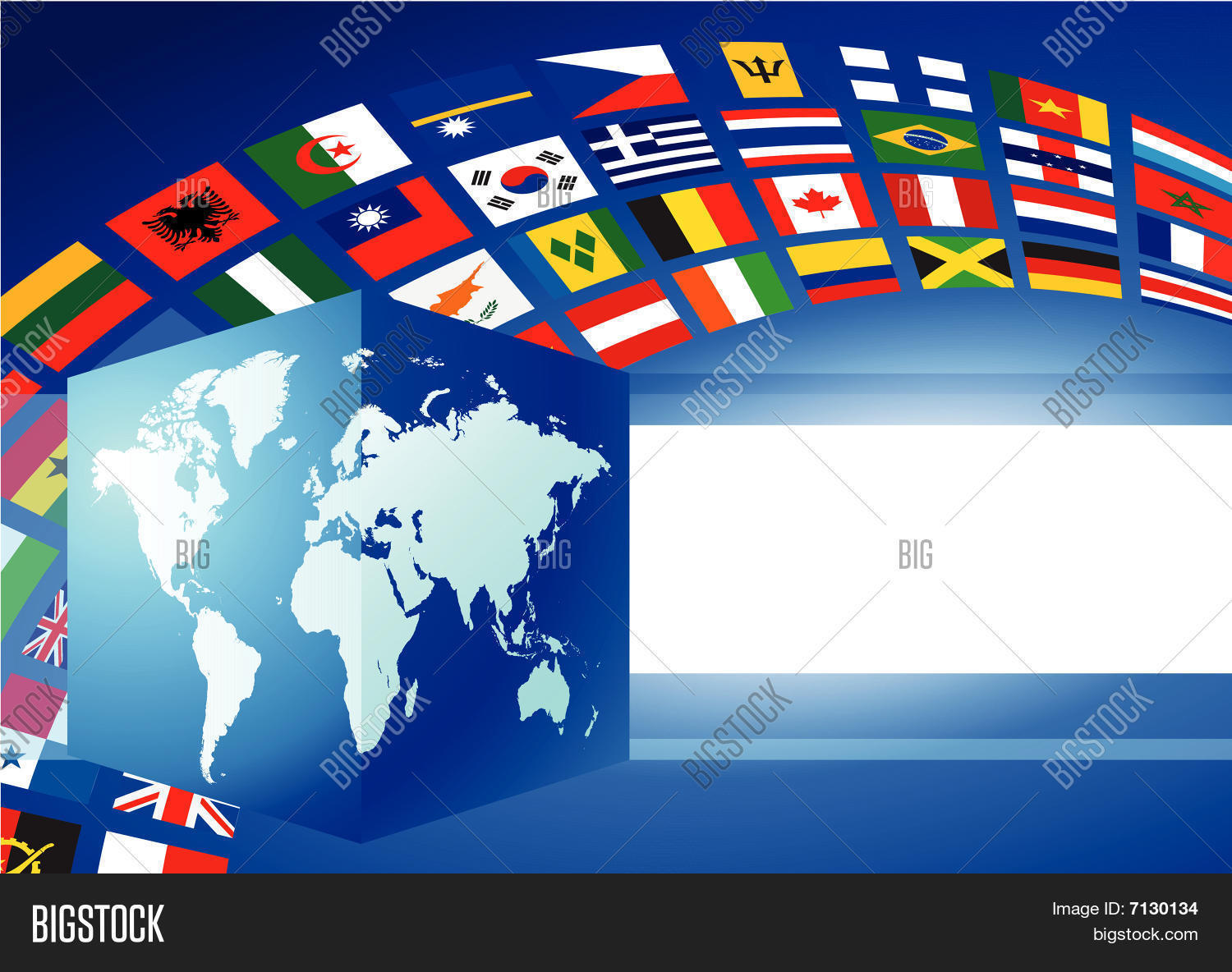 Cube Globe World Vector & Photo (Free Trial) | Bigstock