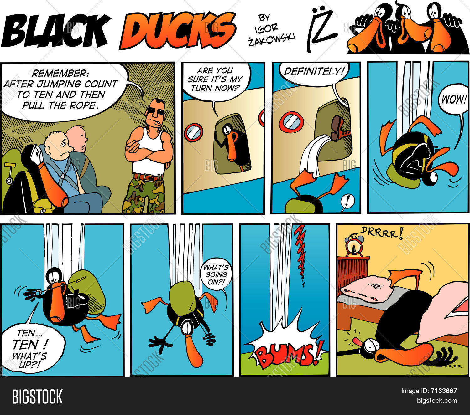 Black Ducks Comic Vector & Photo (Free Trial) | Bigstock