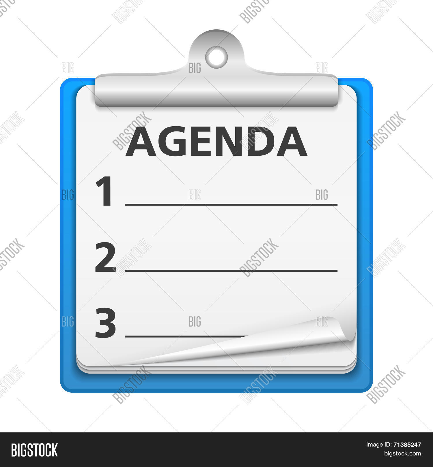 Agenda Vector & Photo (Free Trial) | Bigstock