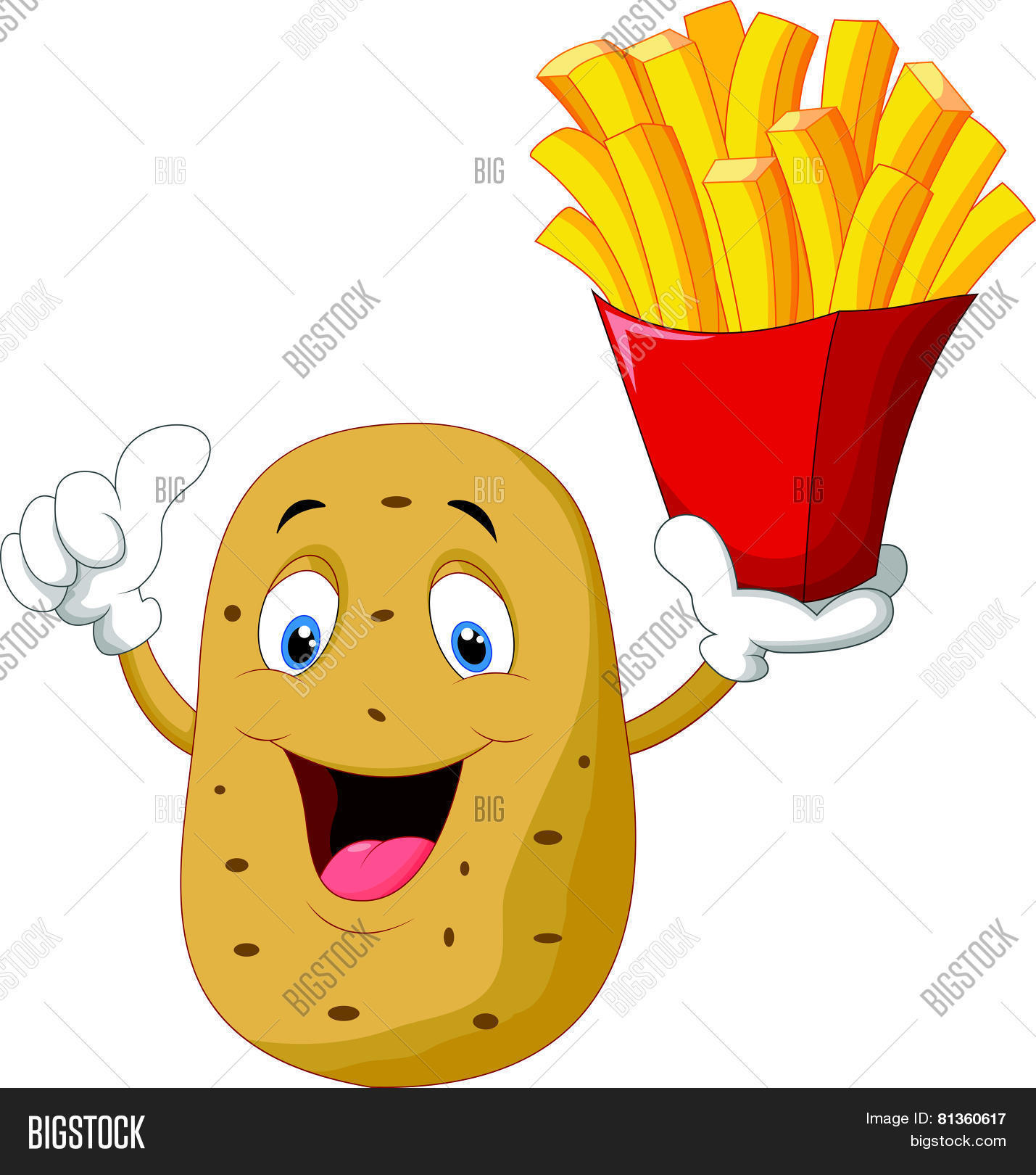 Cute Potato Cartoon Vector & Photo (Free Trial) | Bigstock