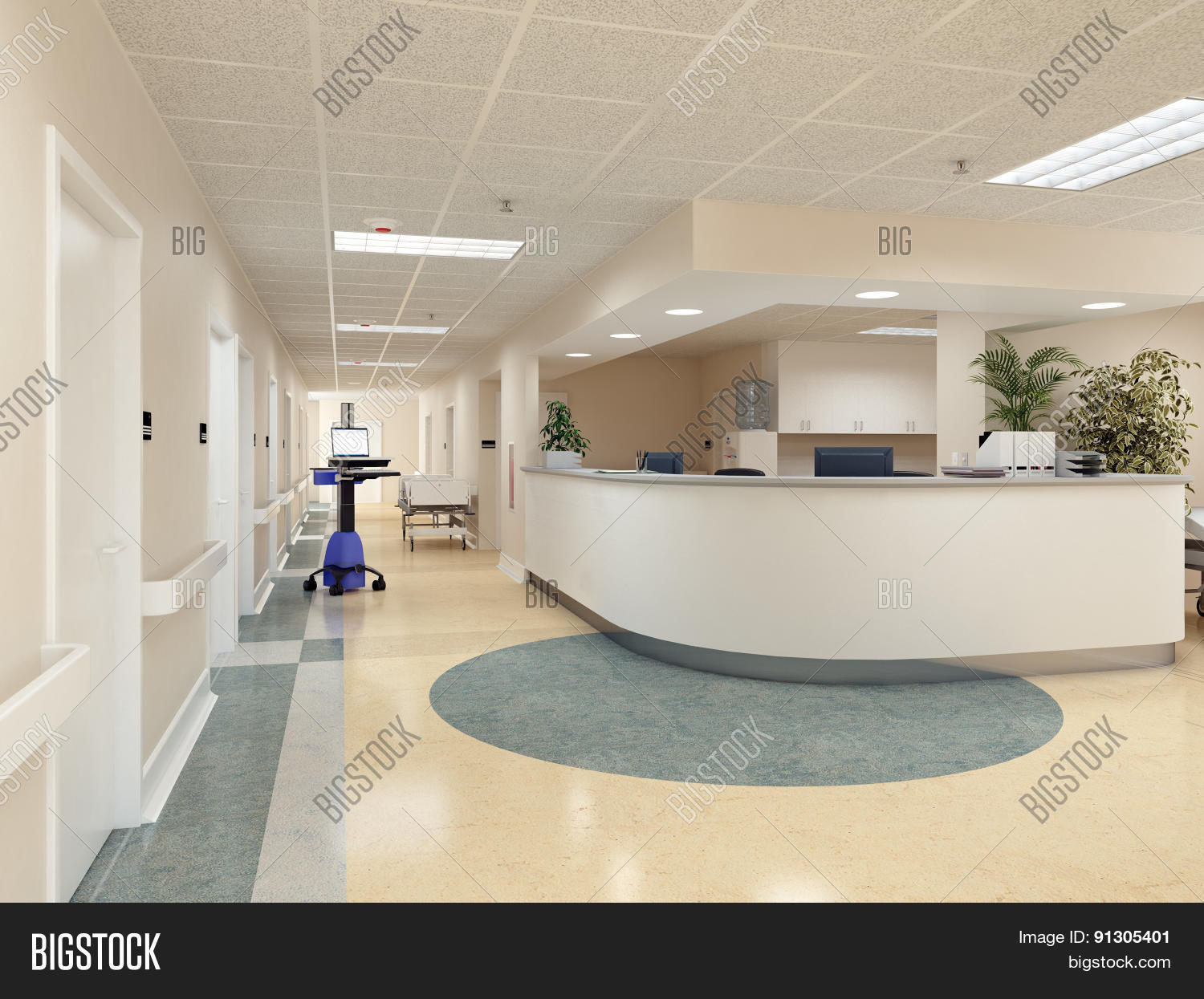 Hospital. 3d Rendering Image & Photo (Free Trial) | Bigstock