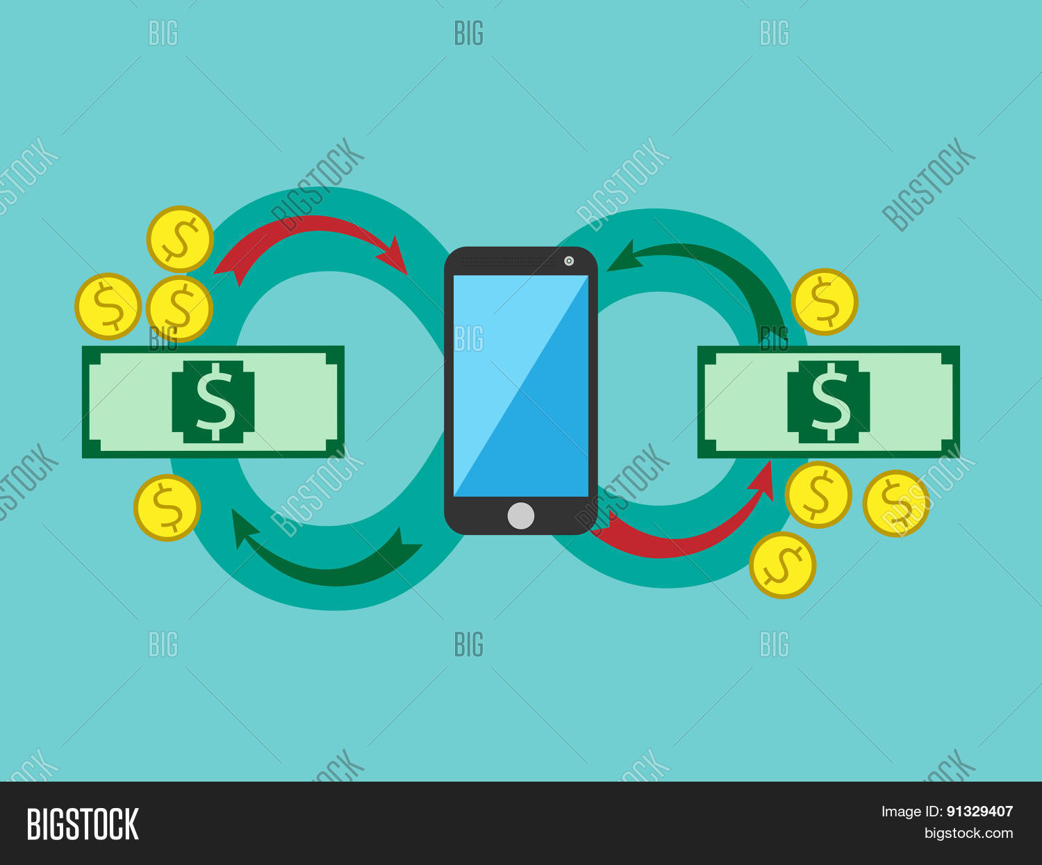 Circulation Money Vector & Photo (Free Trial) | Bigstock