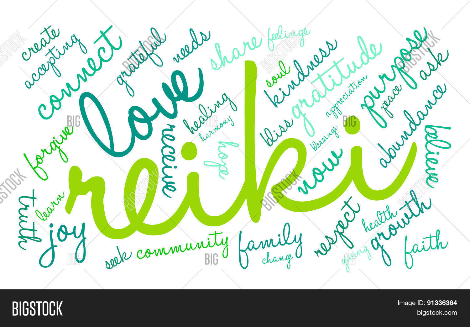 Reiki Word Cloud Image & Photo (Free Trial) | Bigstock