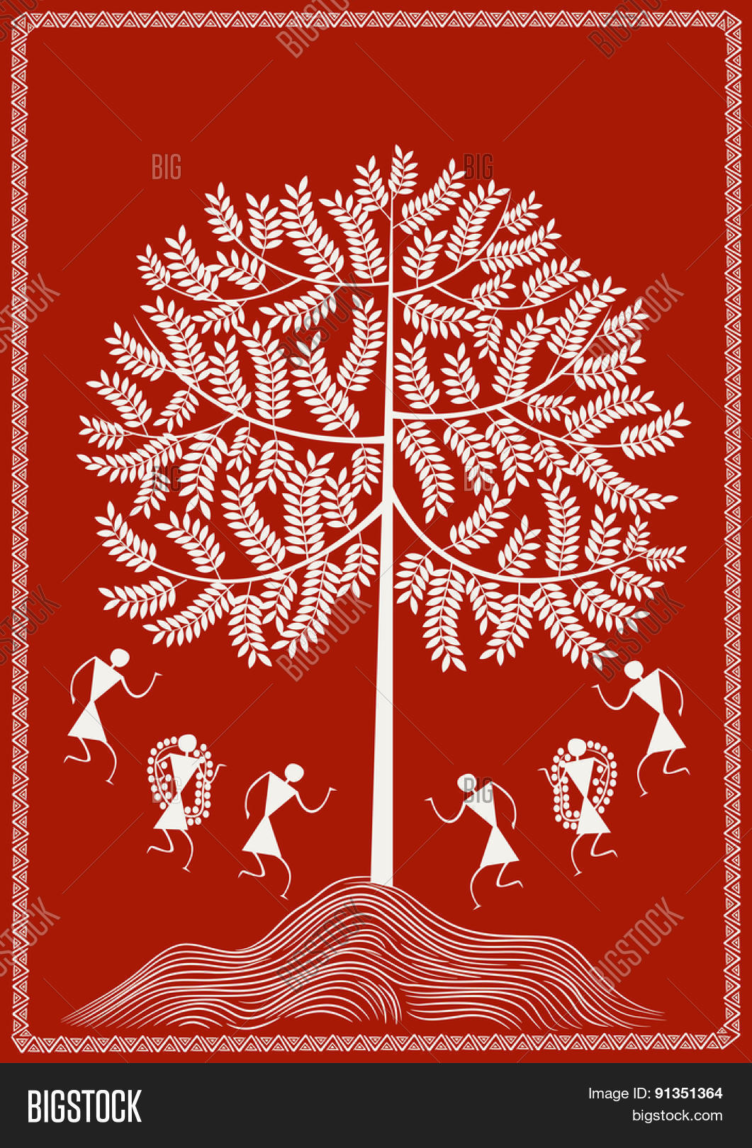 ' Dancing Under Tree Vector & Photo (Free Trial) | Bigstock