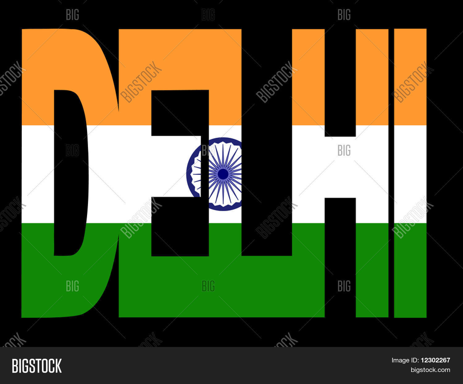Overlapping Delhi Text Image & Photo (Free Trial) | Bigstock