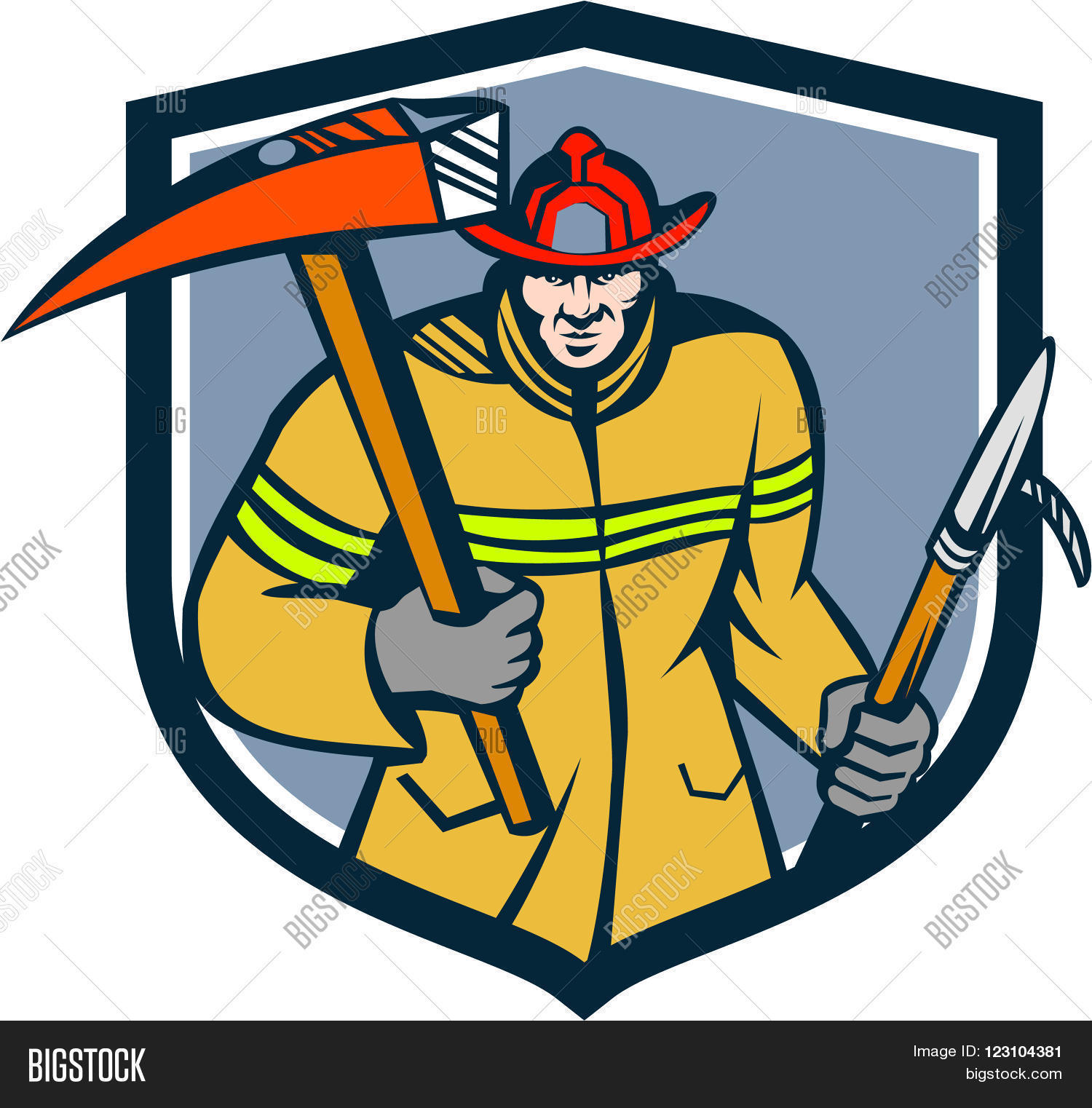 Illustration Fireman Image & Photo (Free Trial) | Bigstock