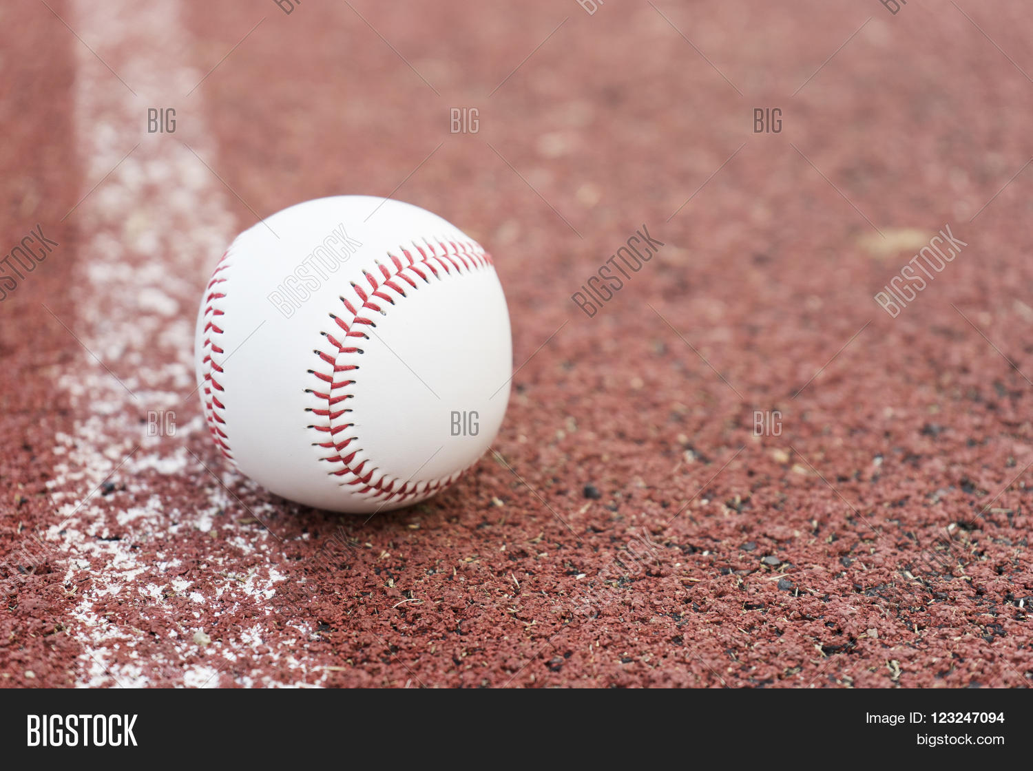 Baseball On Infield Image & Photo (Free Trial) | Bigstock