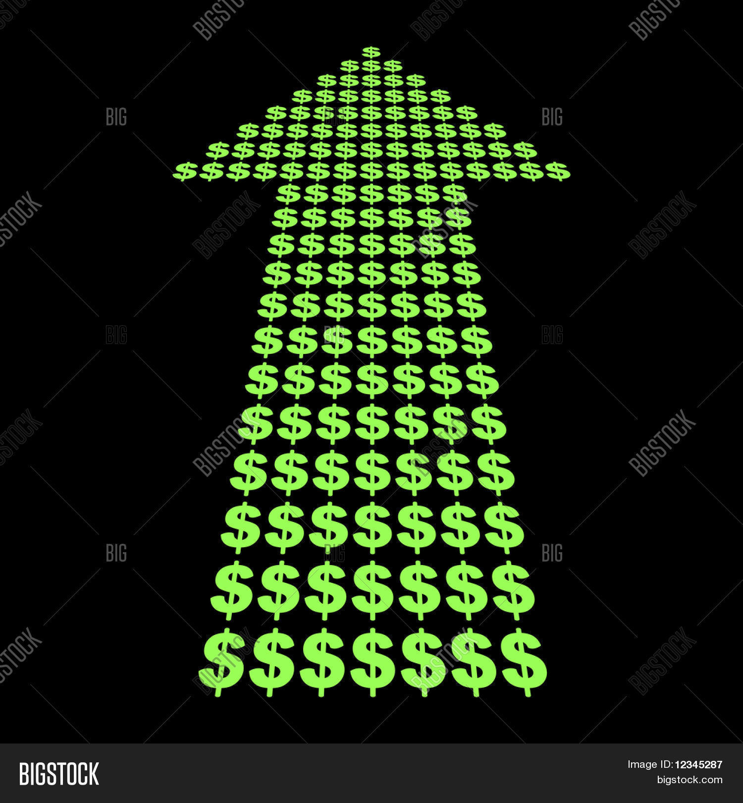 Dollars Symbol Arrow Image & Photo (Free Trial) | Bigstock